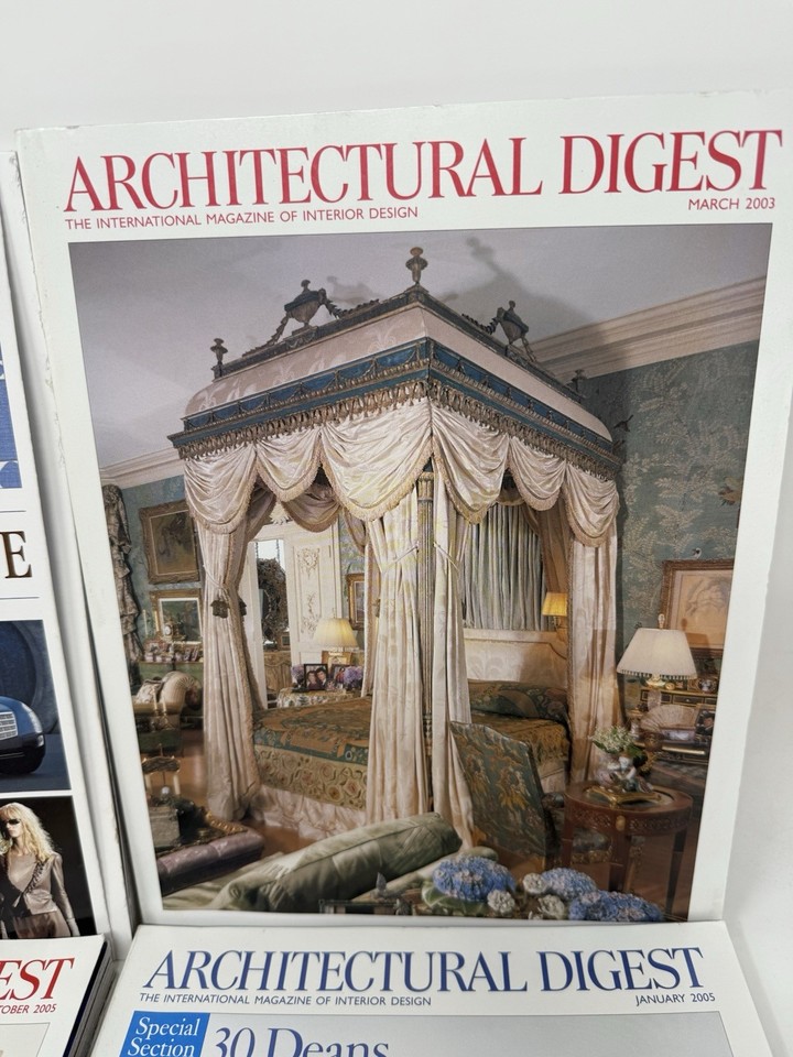 Architectural Digest Magazines Interior Design Ads Dated 2003 & 2005 ...