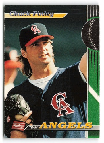 1993 Stadium Club California Angels #16 Chuck Finley California Angels ...