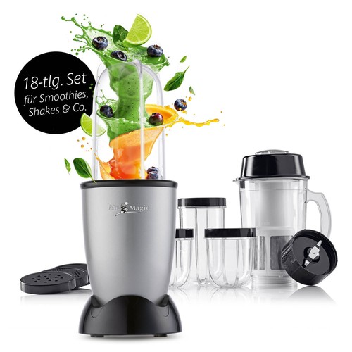 GOURMETmaxx Mixeur Mr. Magic Blender Debout Kit 18-tlg. de Smoothie ...