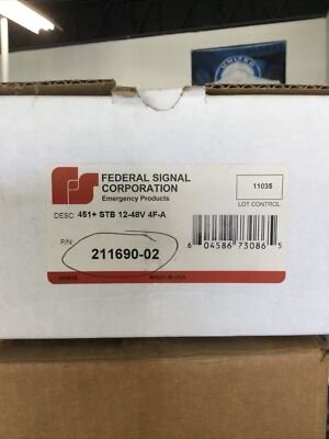 Federal Signal Corporation 211690-02 | eBay