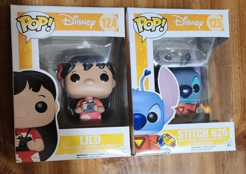 Funko Pop Lilo & Stitch Lilo #124 & Stitch 626 #125 (Set of 2) Disney ...