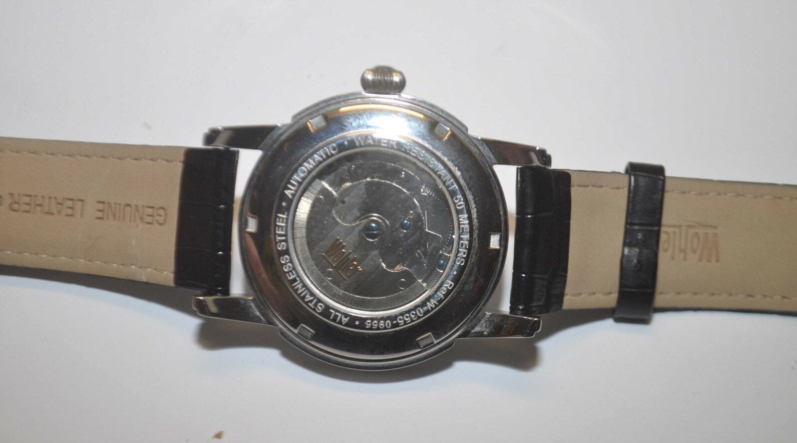 Wohler Automatic Chronograph W-3016-0955 Moon Phase Date WR 50M Men's ...