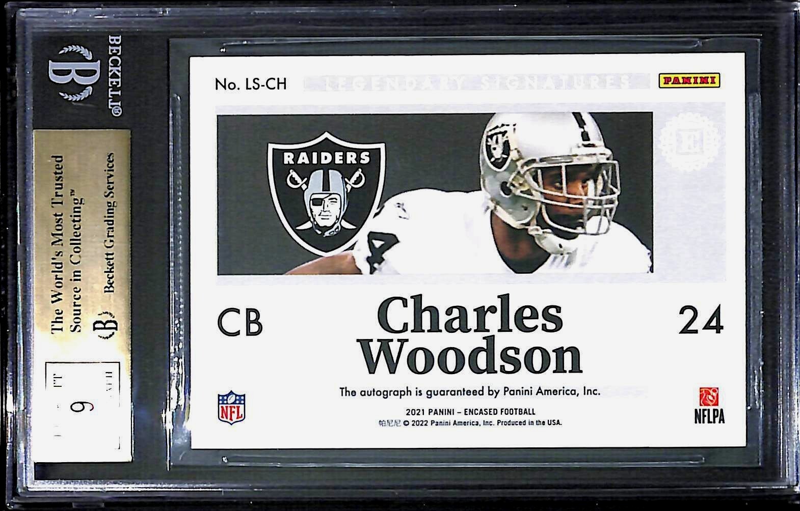 2021 Panini Encased Legendary Signatures Autograph #LS-CH Charles ...