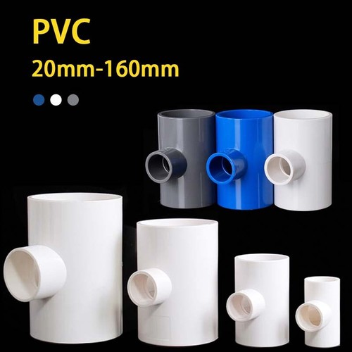 Reducing Tee Pipe Connector PVC Fittings T Type 3 Way Adaptor 20mm ...