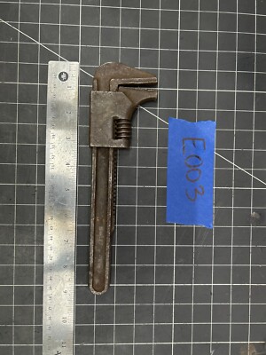 Vintage 9" Long Adjustable Monkey Pipe Wrench No. 24, Made in the U.S.A ...