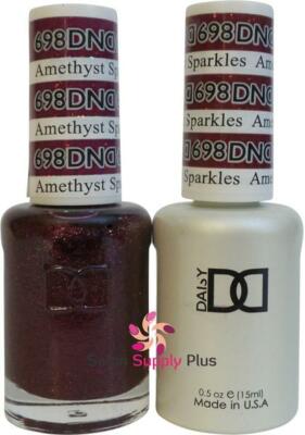 DND Daisy Duo Gel w/ matching nail polish lacquer - Amethyst Sparkles ...