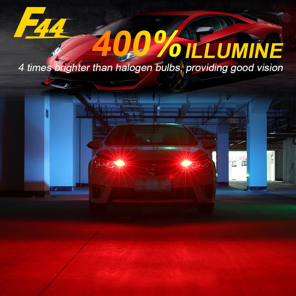 2825 168 192 194 175 2821 T10 Pure Red LED Inner Tail Light Bulbs Super ...