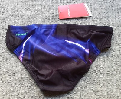 Speedo Mens Endurance+ Energize Swimming Briefs Trunks AUS Size L 16 ...