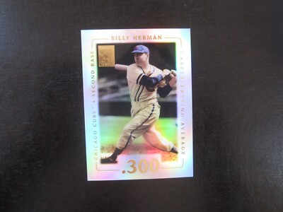 2002 Topps Tribute Milestone # 43 Billy Herman Card (B62) Chicago Cubs ...
