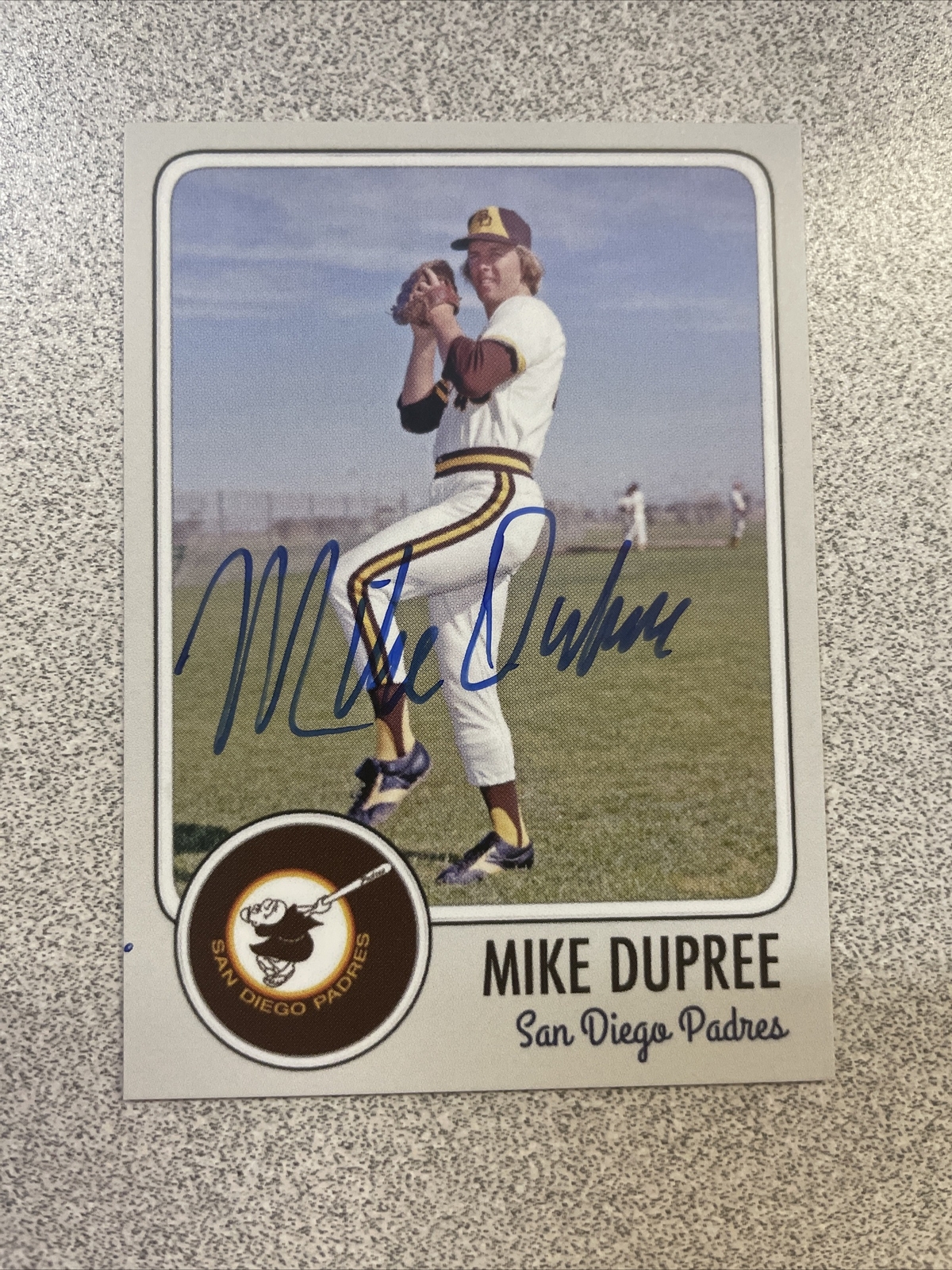 Mike Dupree Autographed Custom San Diego Padres Baseball Card #43 A-309 ...