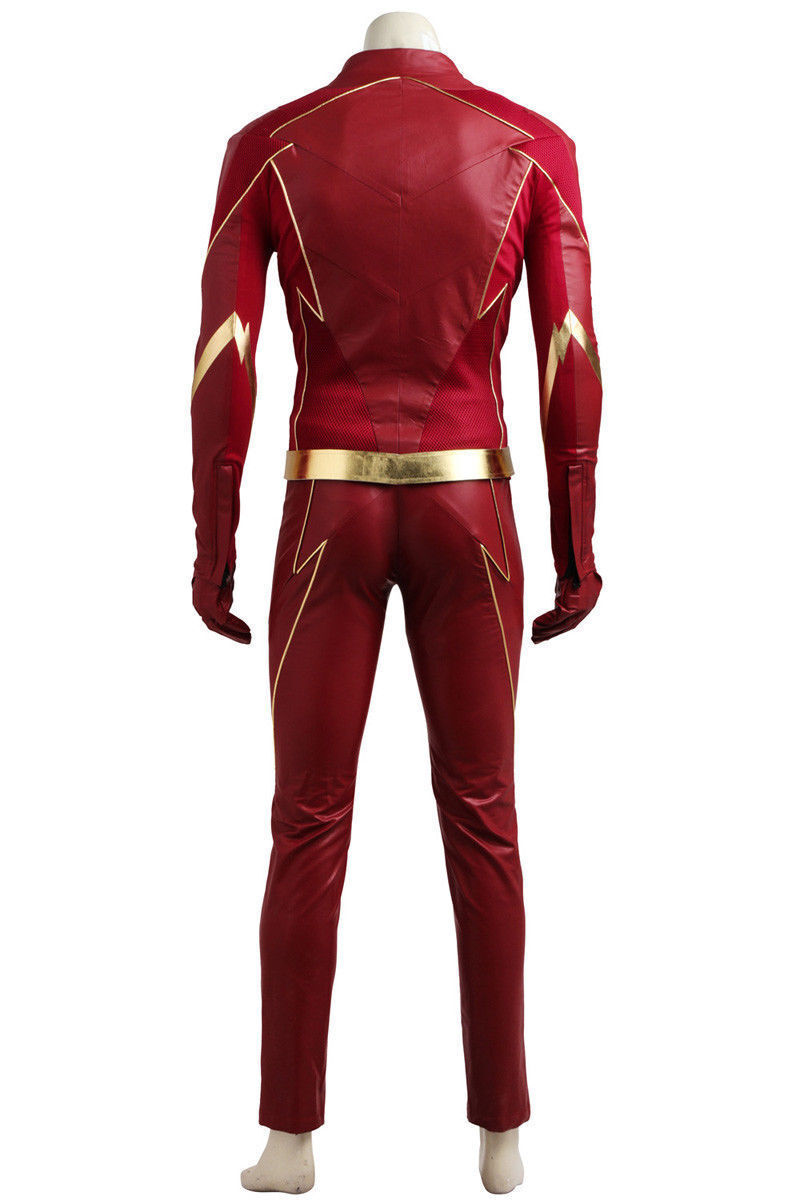 The Flash Season 4 Suit Cosplay Costume Barry Allen Outfits Uniform ...