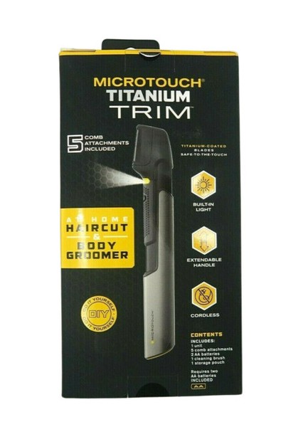 Micro Touch Titanium Trim Hair Cutting Body Shaver and Groomer - 092120 ...
