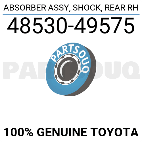 4853049575 Genuine Toyota ABSORBER ASSY, SHOCK, REAR RH 48530-49575 | eBay