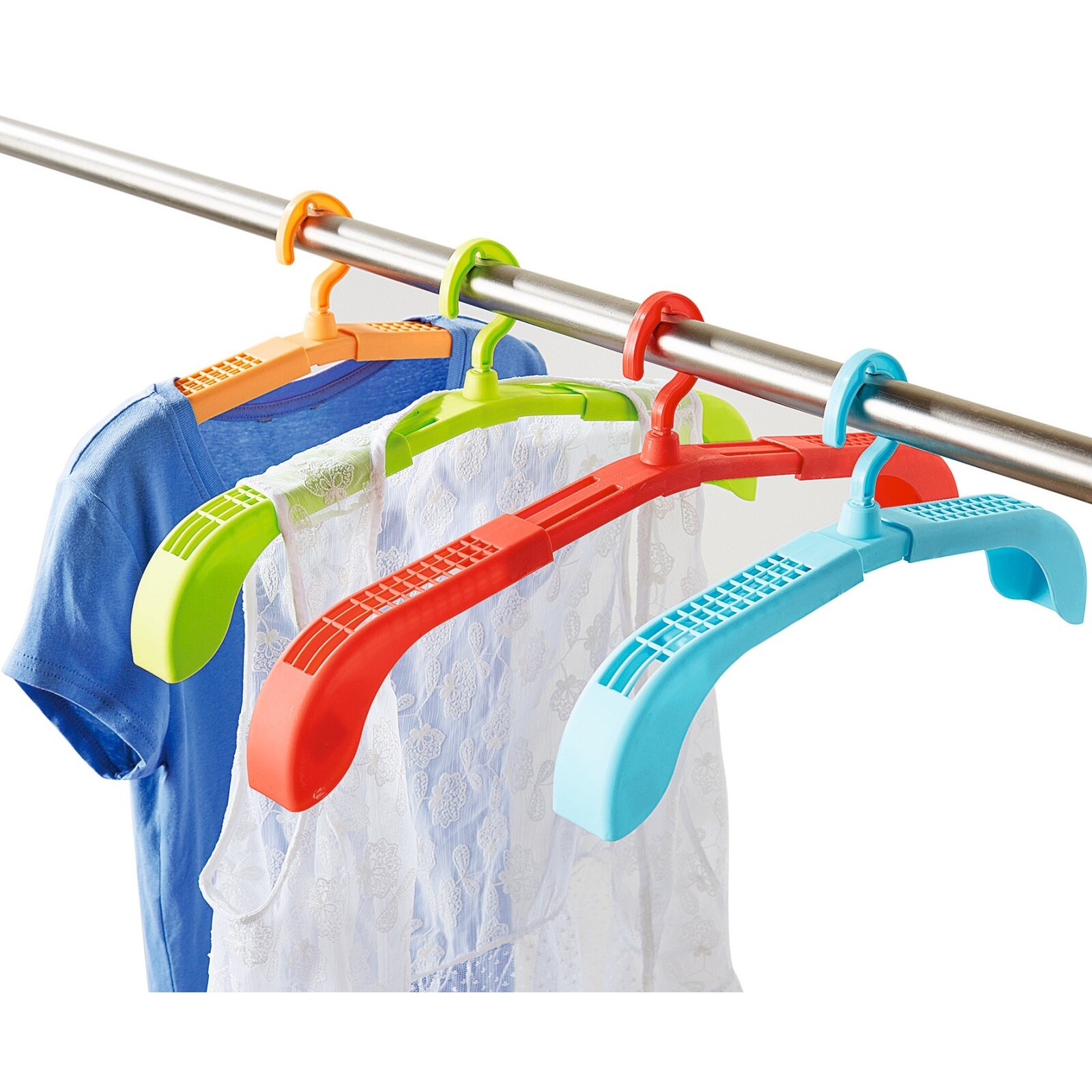 Adjustable Drying Coat Clothes Hangers Telescopic Extendable Long Arm ...