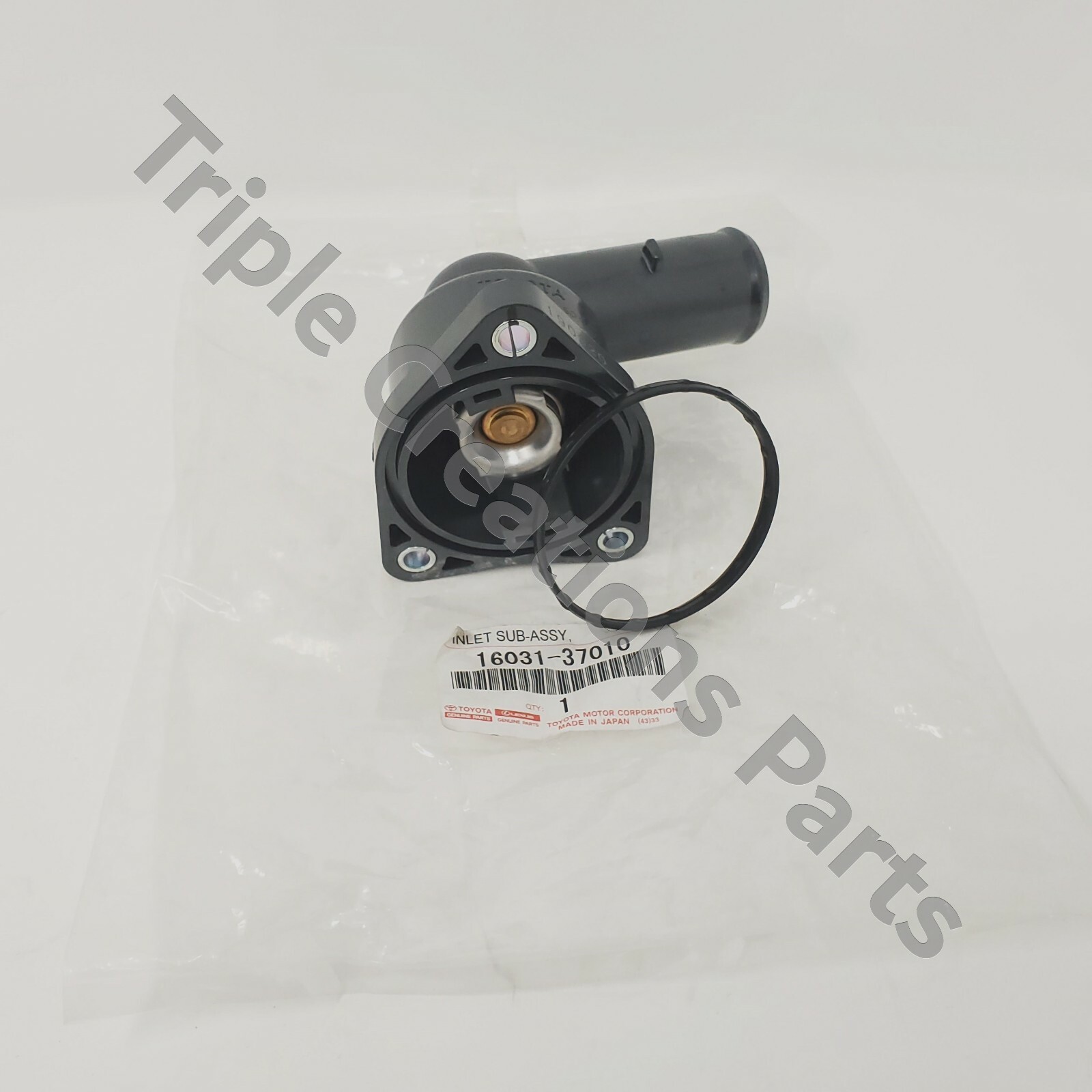 Toyota Genuine 16031-37010 Water Inlet Sub-Assy With Thermostat ...