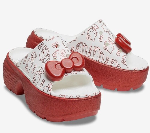 Crocs X Hello Kitty Stomp Slide 50th Anniversary Ed. m4/w6 New With ...