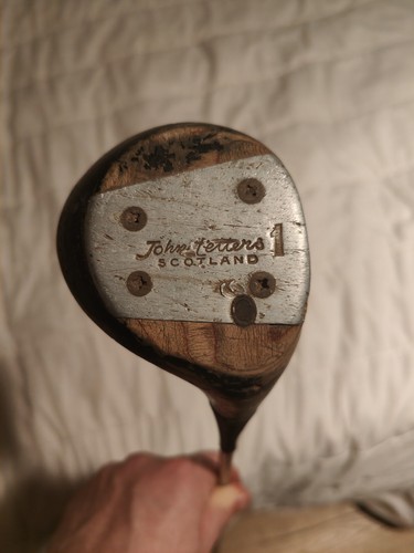 Vintage Rare Wooden John Letters Scotland Driver Par Buster Swing Ri 43 ...