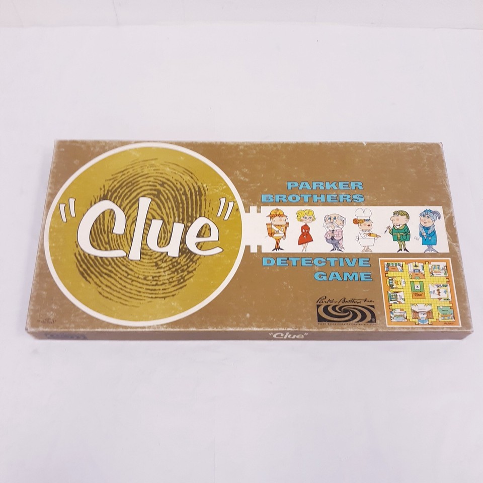 Vintage 1963 CLUE Detective Board Game from Parker Brothers - complete ...