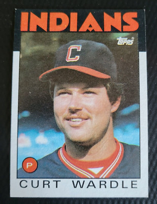 1986 Topps TCG Pitcher CURT WARDLE Cleveland Guardians MLB Baseball ...