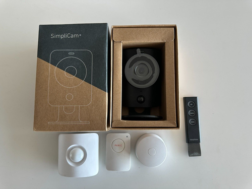 SimpliSafe SimpliCam HD WiFi Security Camera, Panic Button, Remote ...