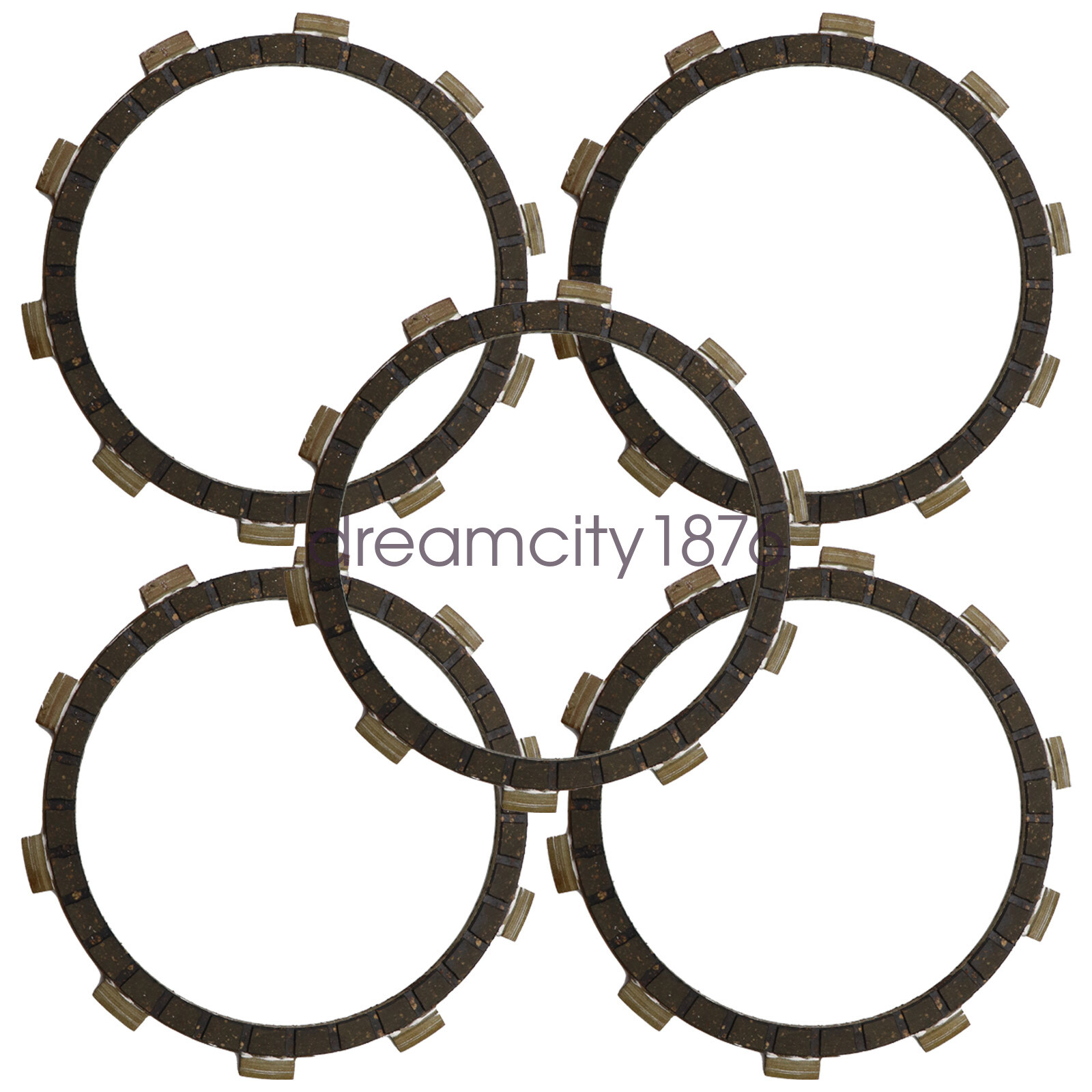 Fit Yamaha Clutch Friction Disc Plates Set of 5 3HA-16321-00 AT1 AT2 ...