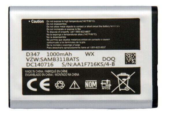 Samsung AB553446BA OEM Battery A870 SCH-U410 SPH-M320 D347 A837 Gusto ...