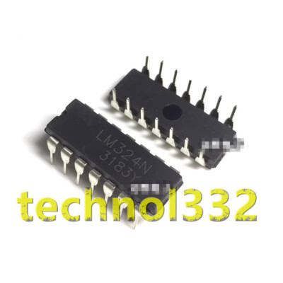 10PCS NEW LM324 LM324N Four-way computing DIP14 is inserted into pin 14 ...