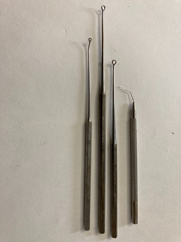 Lot Of 4 Sklar Fox Dermal Curette Scraping Skin Dermatology Instrument ...