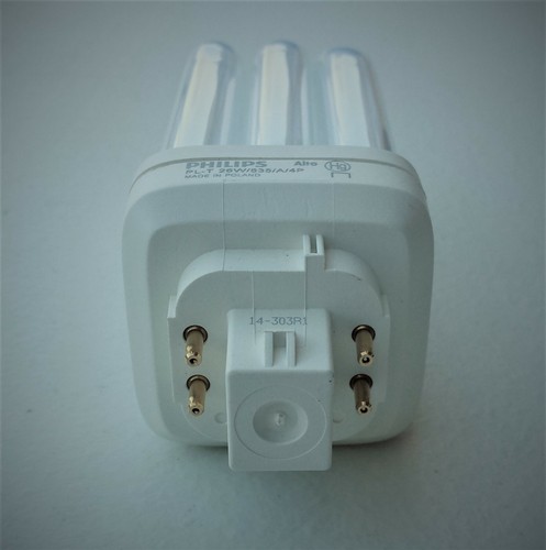 (1 PCS) Philips PL-T 26W/835/A/4P/ALTO Compact Fluorescent Lamp, 268243 ...