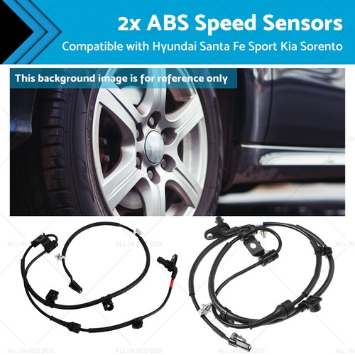 2x ABS Speed Sensors Suitable for 13-18 Kia Sorento Hyundai Santa Fe ...