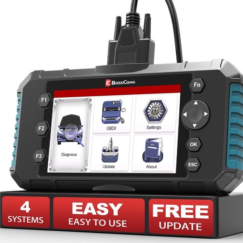 BossComm IFIX430 Check Engine OBD2 Scanner ABS SRS Transmission Code ...