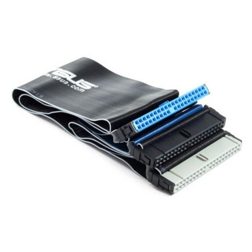 Asus ATA 66/100/133 IDE 40 Pin (80 Wire) Flat Ribbon Cable w/ 3 ...