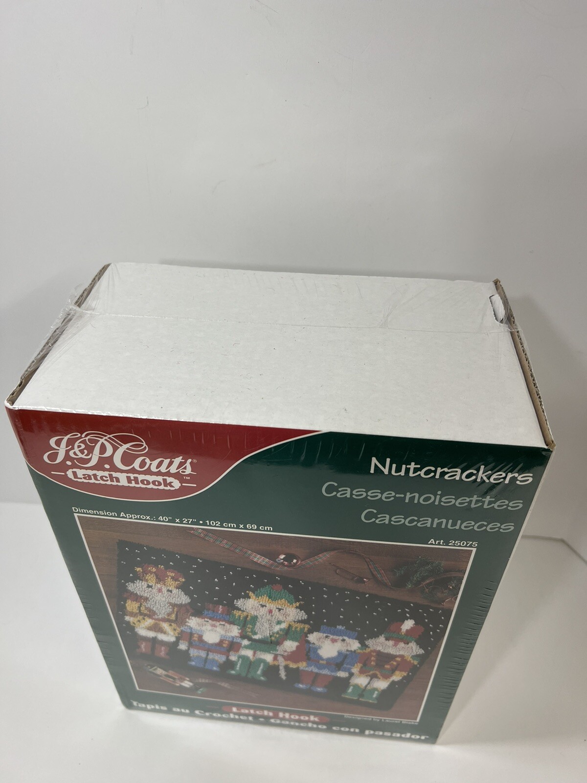 J &p Coats Nutcrackers Latch Hook Rug Kit 40x27 Large 25075 Christmas ...