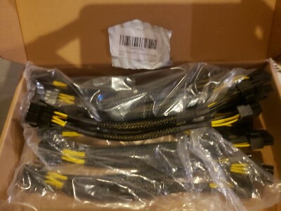 10 Pcs/set 8pin Male to Dual PCI-E6+2 pin Female GPU Power Cable ...