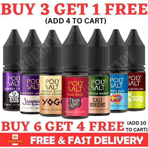 Pod Salt E Liquid 11mg Nic Salt 20mg Vape Pod Salts Liquid Juice for ...
