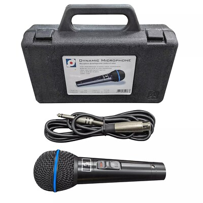 Soundlab Dynamic Microphone Metal Body XLR Mic DJ Party Vocal Karaoke ...