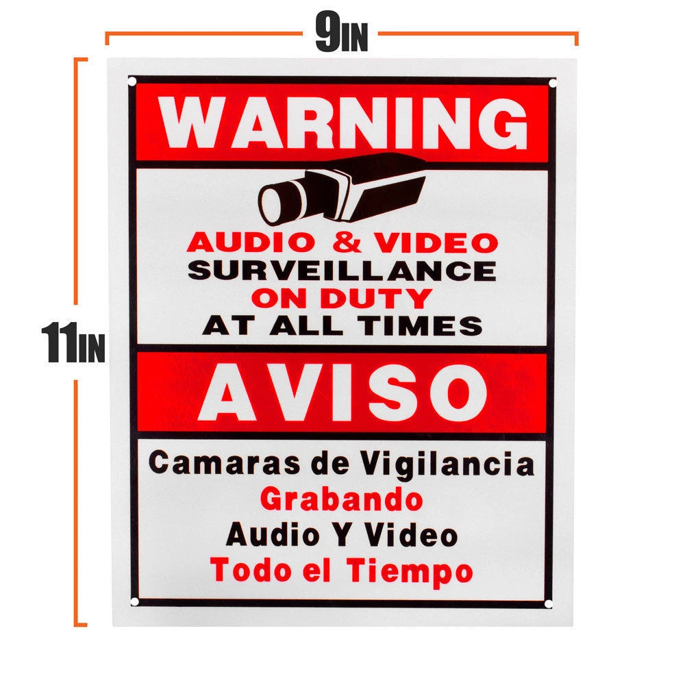 Security Camera Sign Spanish