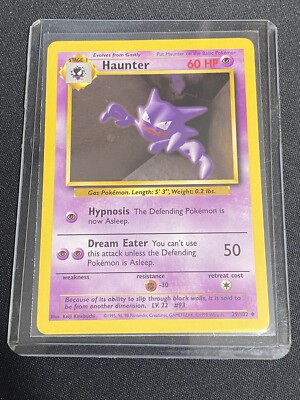 HAUNTER - Base Set - 29/102 - Uncommon - Pokemon Card - Unlimited ...