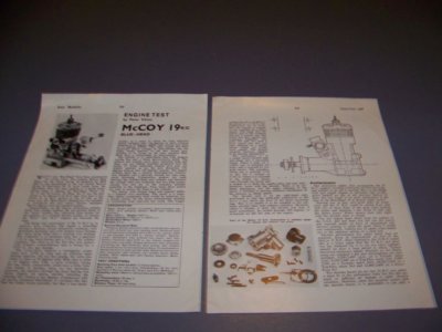 VINTAGE..MCCOY 19 3.2CC R/C ENGINE..1-VIEWS/PERFORMANCE/SPECS..RARE ...
