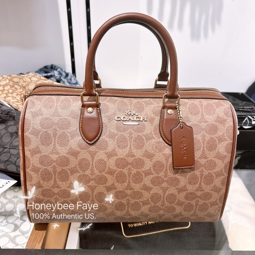 NWT Coach Rowan Large Satchel Bag In Signature Canvas CV960/CV959/CCD53 ...