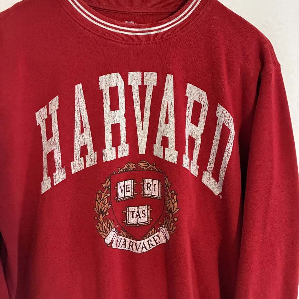 Harvard University Sweatshirt Adult M Ringer Pullover Sweater Preppy ...