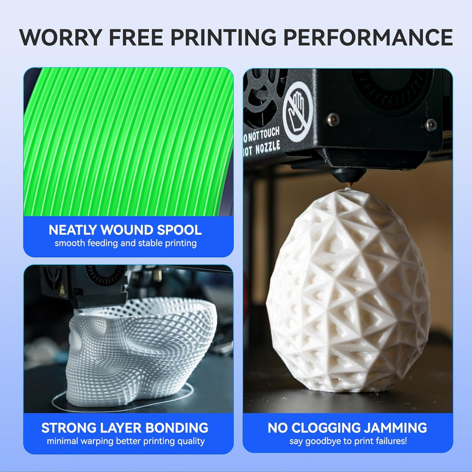 JAYO PLA Matte PLA+ SILK PETG 1.1KG ABS TPU 1.75MM 3D Printer Filament ...