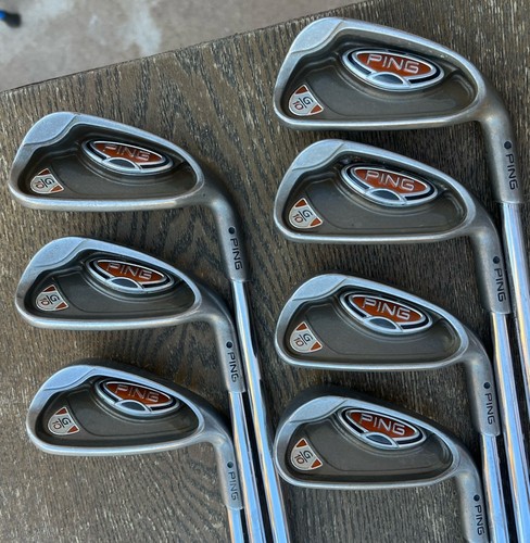 Ping G10 Iron Set 5-9 PW UW Black Dot Ping AWT Stiff Steel Ping Grips ...