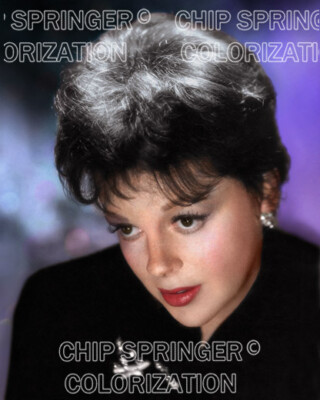 JUDY GARLAND Close Portrait 3 | Beautiful 8x10 Sexy COLOR Photo by CHIP ...