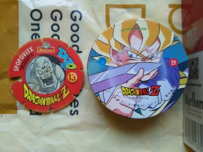 DRAGON BALL Z MENKO CAP TAZO POG ROUND | eBay