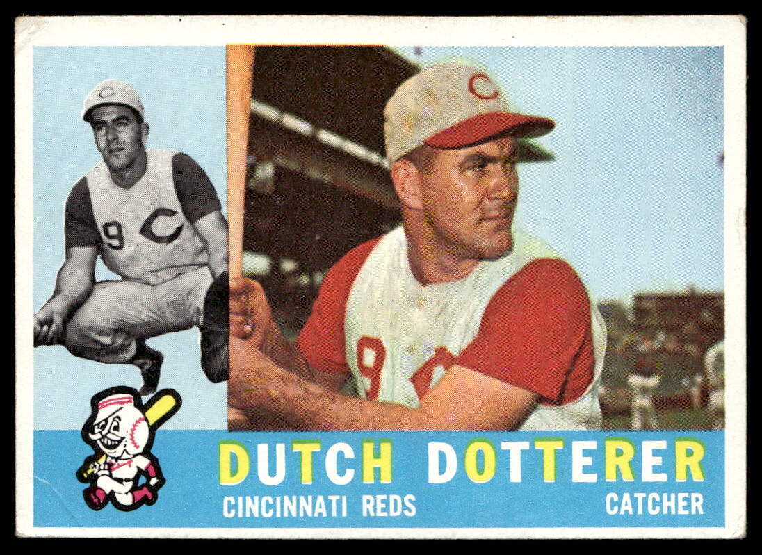 1960 Topps #21 Dutch Dotterer Baseball Cincinnati Reds | eBay