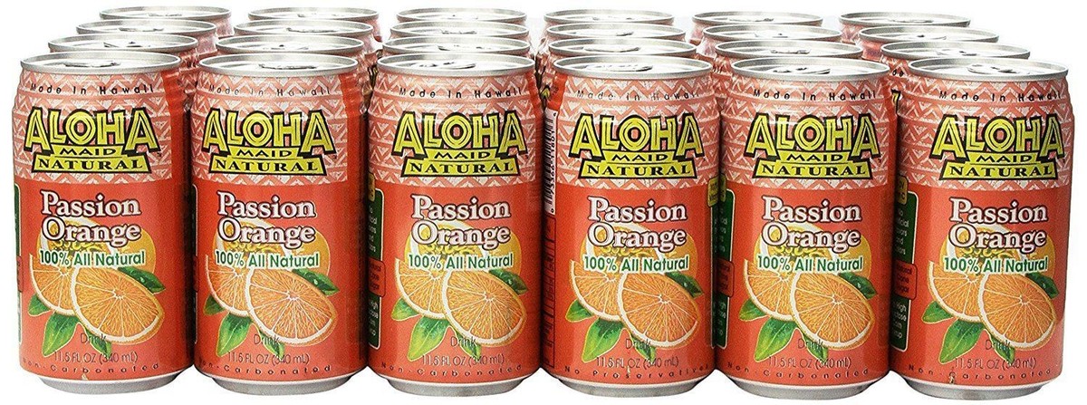 Aloha Maid Logo ALOHA MAID Passion Orange Juice, 11.5 FZ Fulfillment