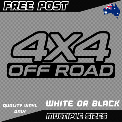 4x4 Off Road Sticker Decal Car Ute 4WD Offroad Outback Country Truck ...