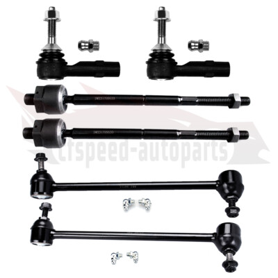 For 2005-2007 Ford Five Hundred 6PCS Front Tie Rod Ends Sway Bar Links ...
