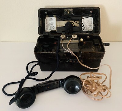 VTG German Field Phone Army Telephone 1963 Cold War Korean War | eBay